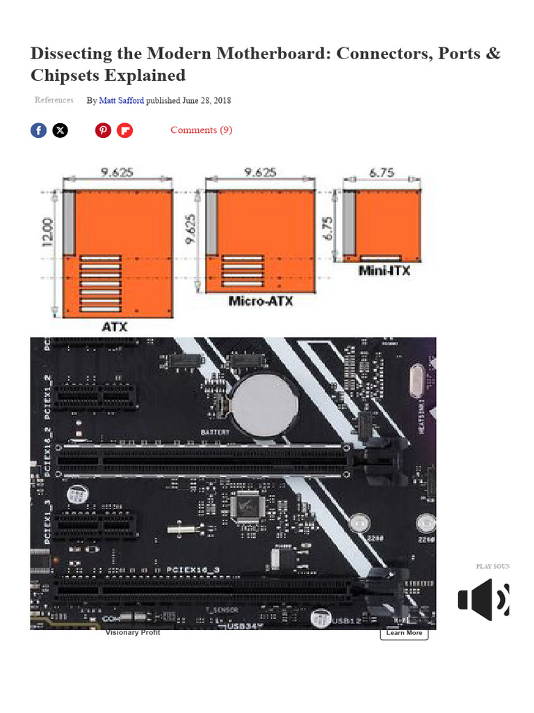 A Diagram (and Explanation) of Motherboard Parts and Their Functions ...