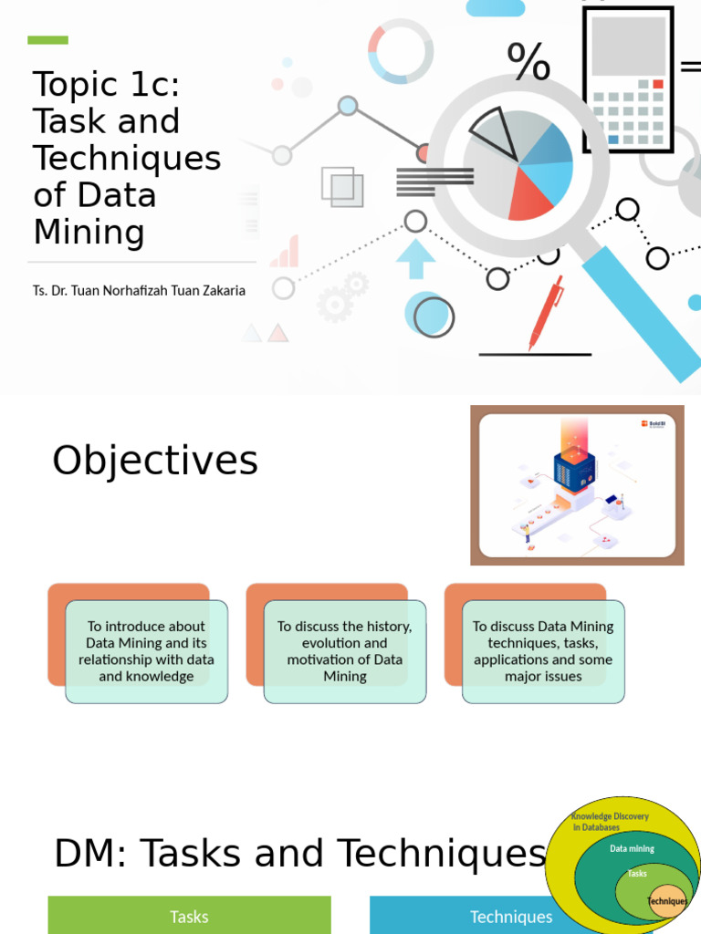 Topic 1c - Tasks & Techniques | PDF | Cluster Analysis | Data