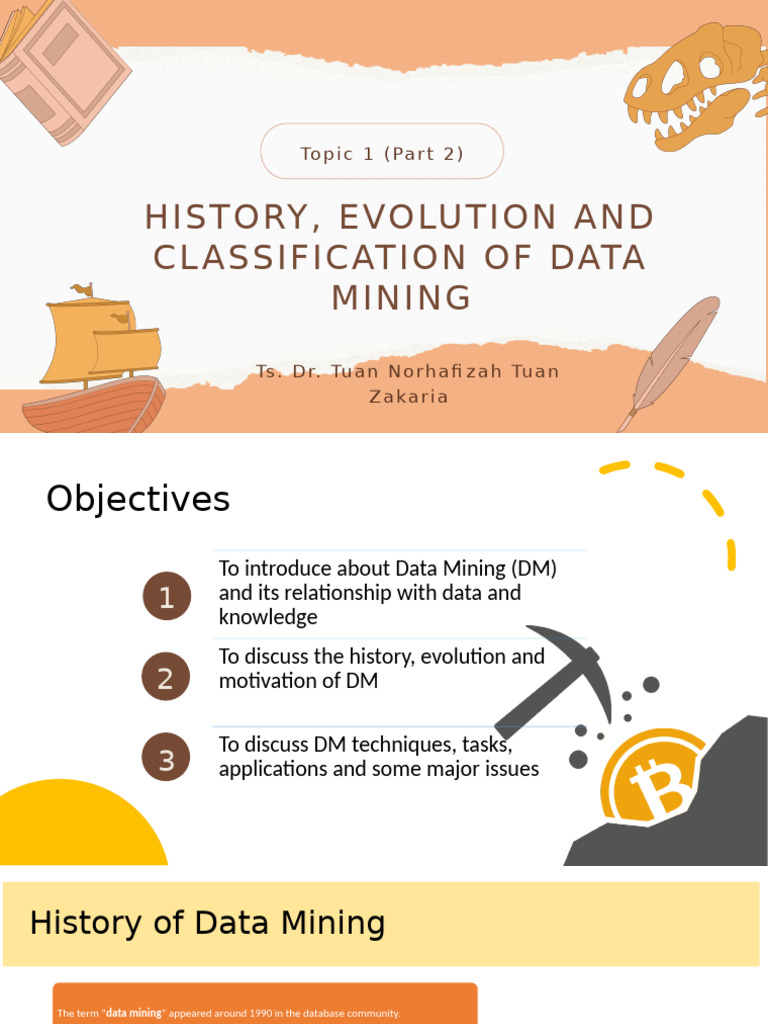 Topic 1b - History, Evolution and DM Classification | PDF | Data Mining | Analytics