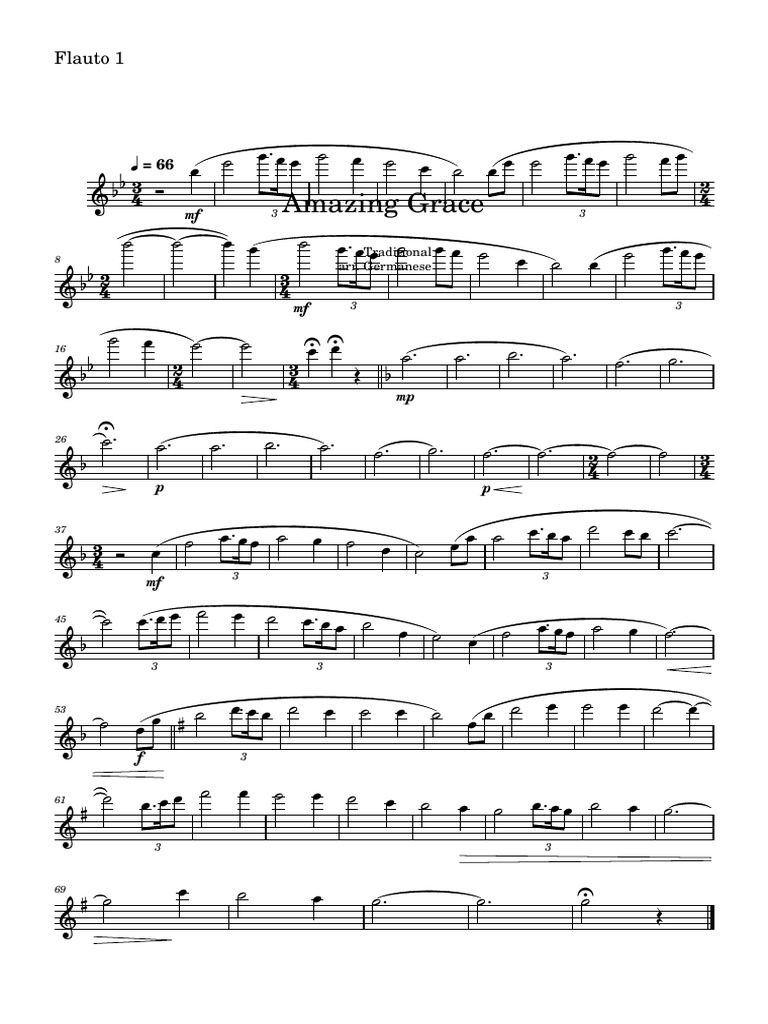 Amazin Grace 2025 - Definitiva-Flauto - 1 | PDF