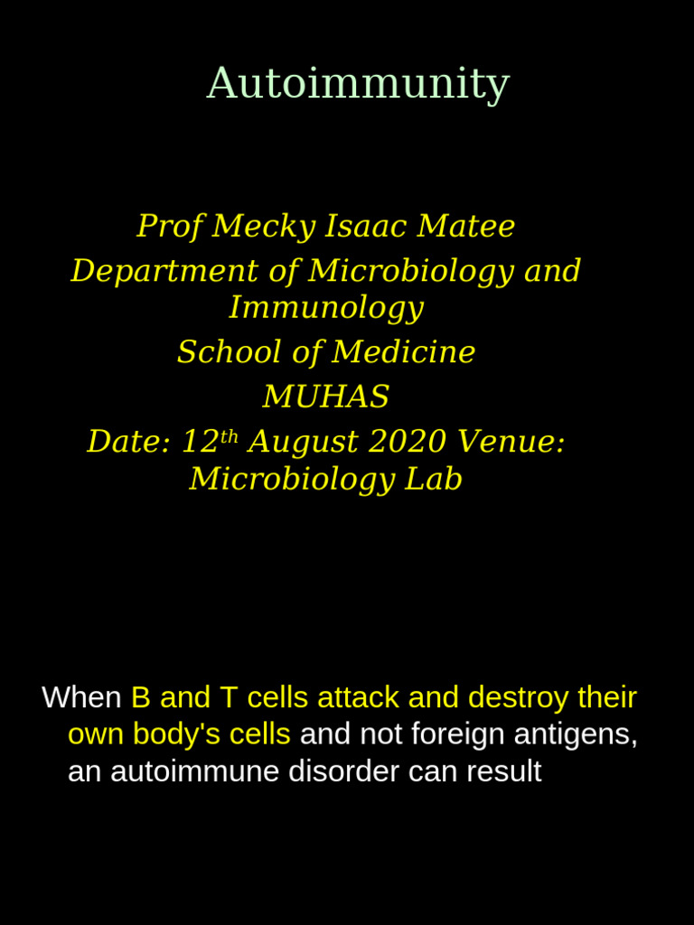 Autoimmunity - PPT Lecture Notes - PPT 12 8 20 | PDF | Hyperthyroidism ...