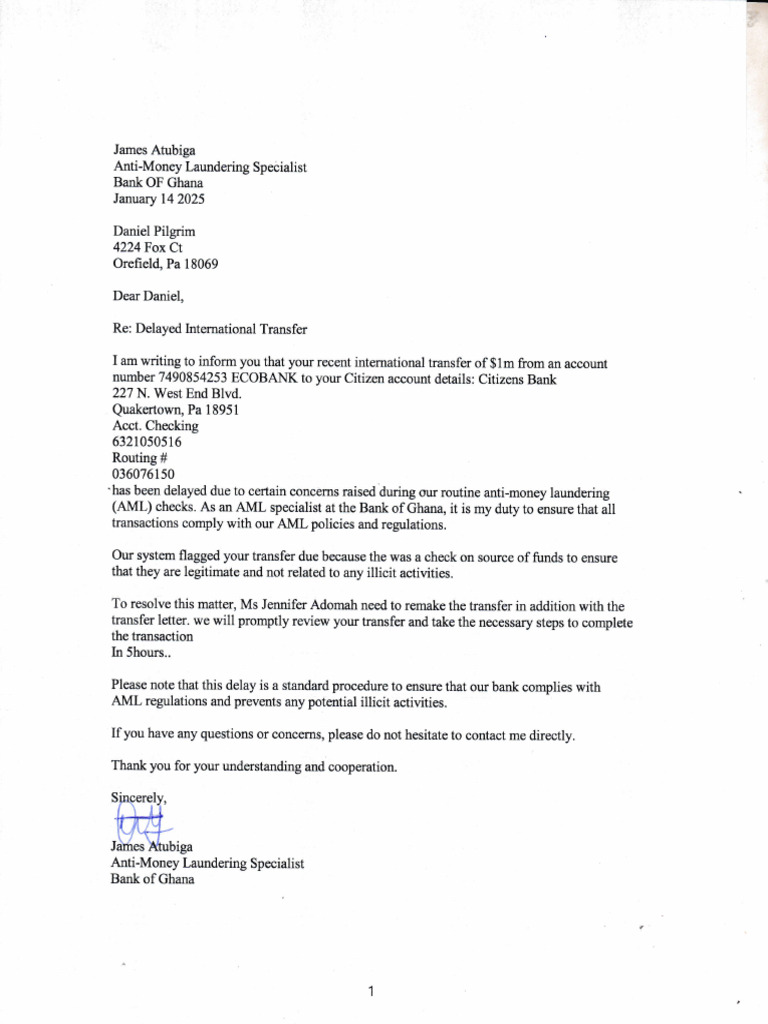 Delayed Transfer | PDF