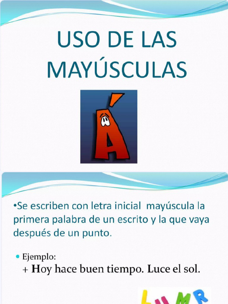 Uso de La Mayuscula | PDF