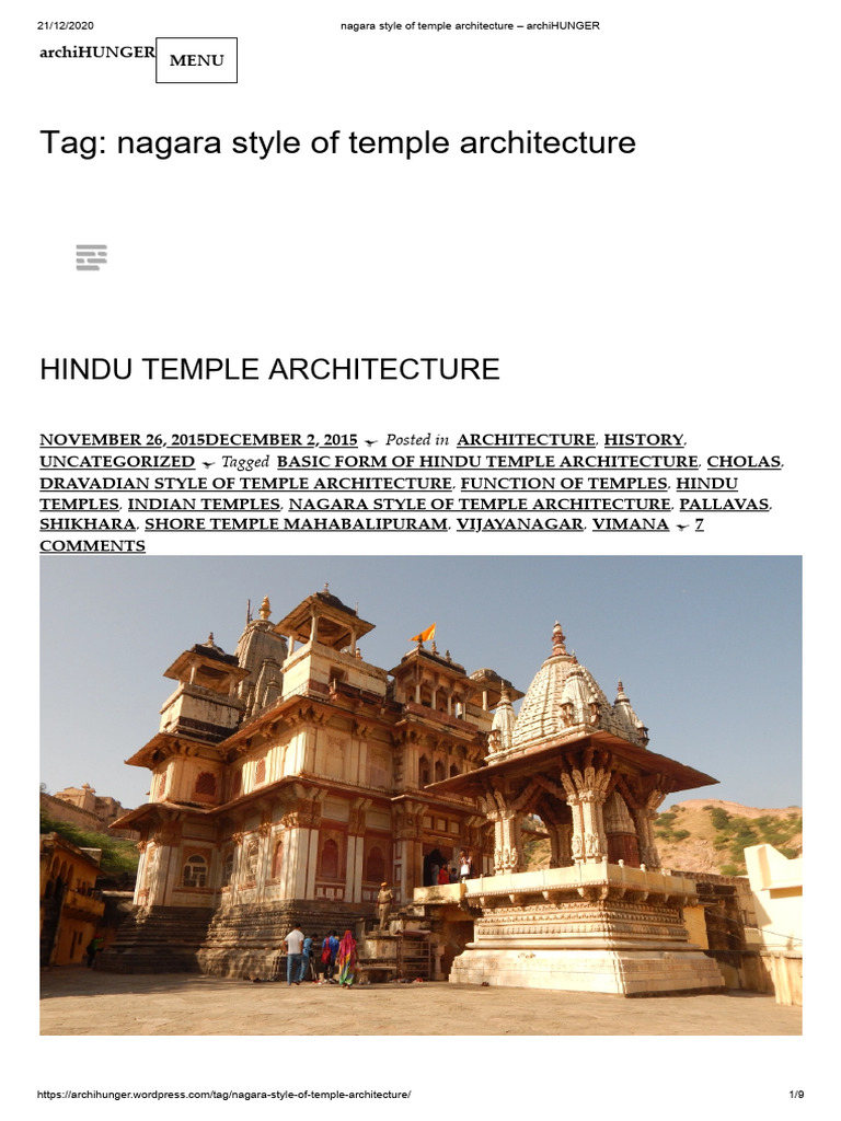 Overview of Nagara Temple Architecture | PDF | Temple