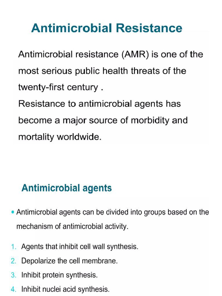 Emergence of Antibiotic Resistance Organisms | PDF