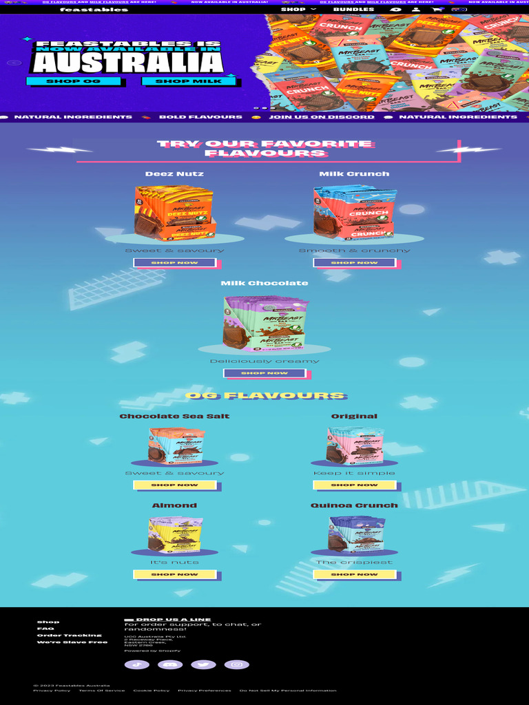 Feastables Now Available in Australia | PDF | Desserts | Food Industry