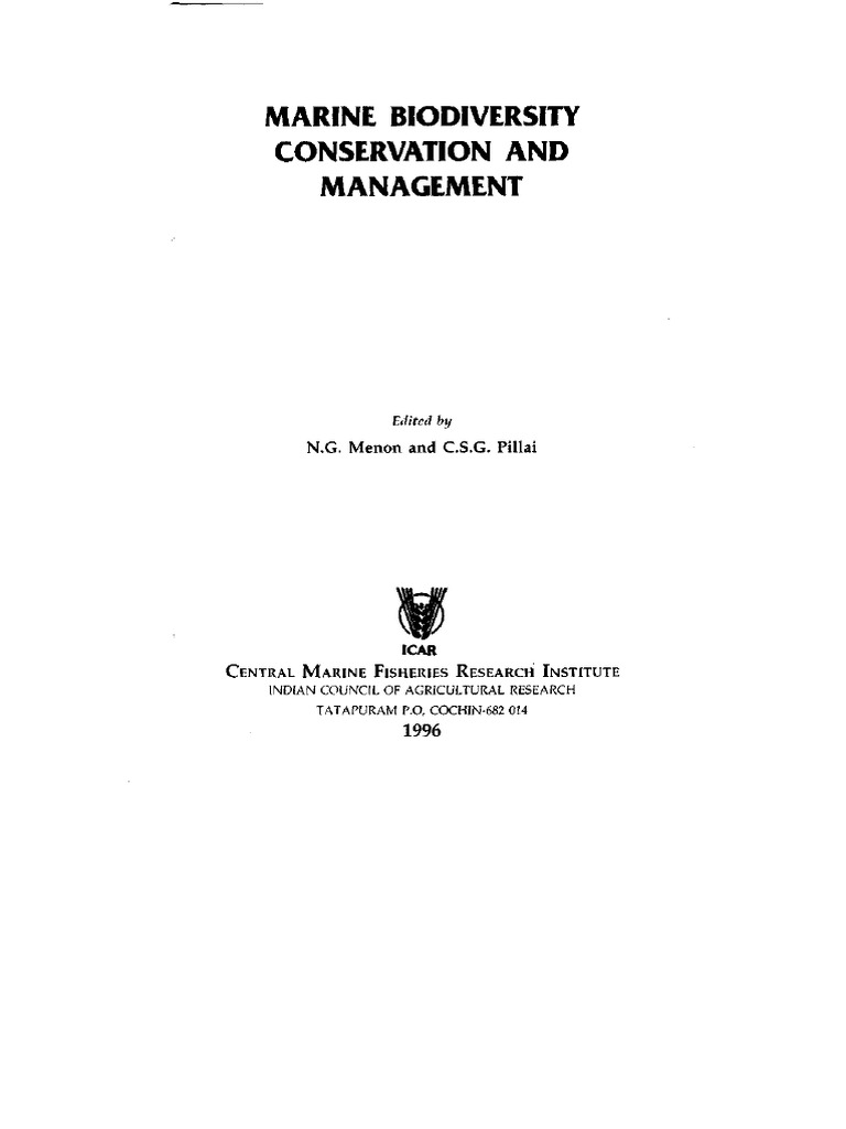 Marine Biodiversity Conservation and Management | PDF | Coral Reef | Reef