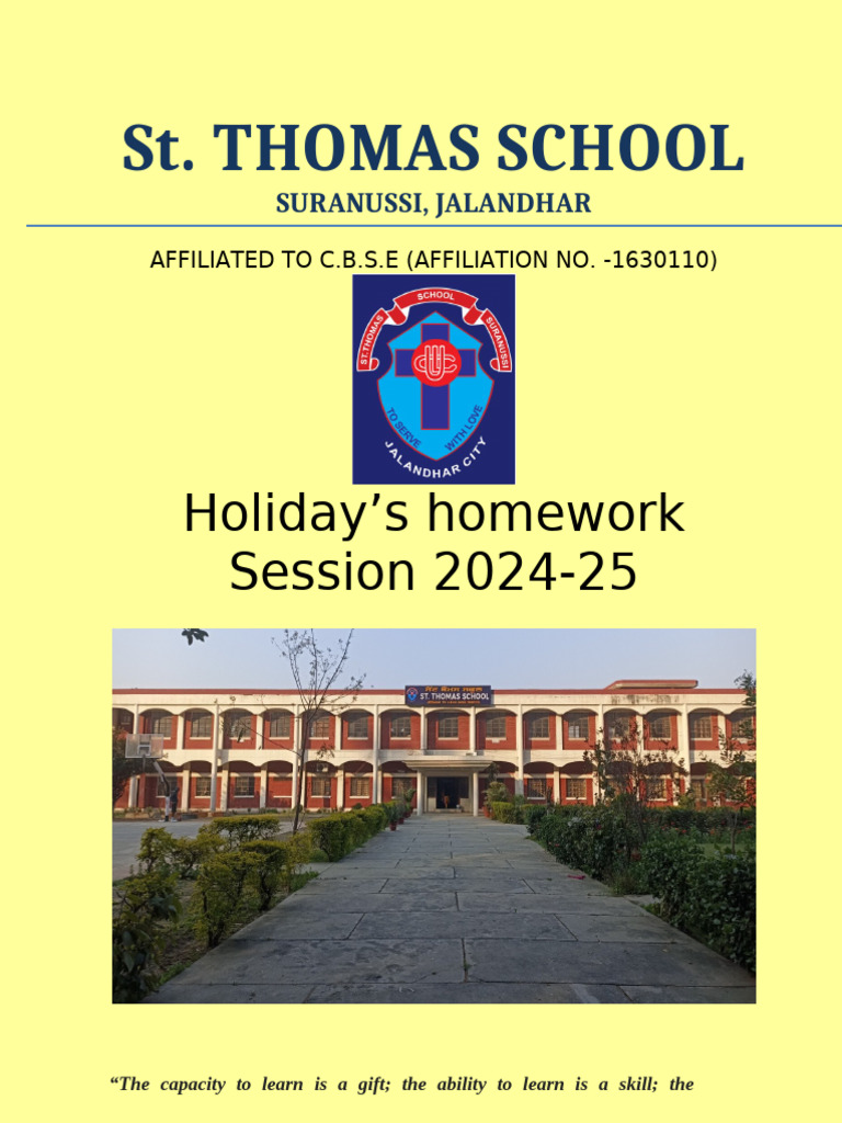 INSTRUCTION MANUAL FOR ALL CLASSES ST Thomas | PDF
