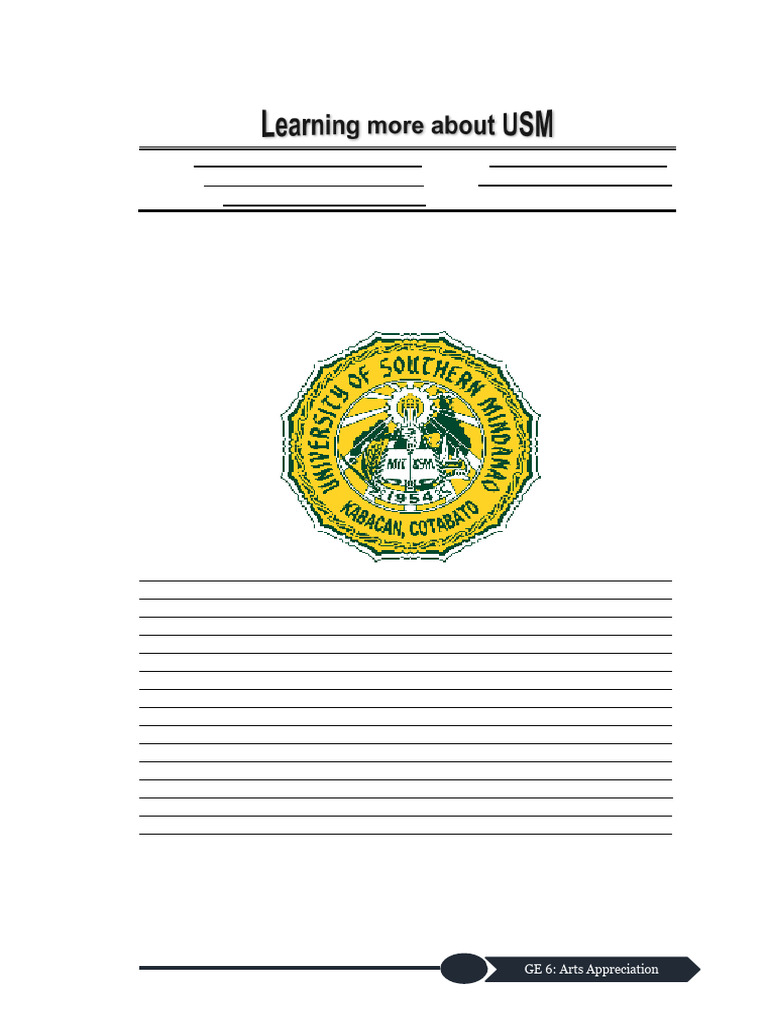 Analyze USM Logo Art Methods | PDF