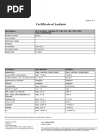 Coa 06157 Sample | PDF | Analytical Chemistry | Physical Sciences