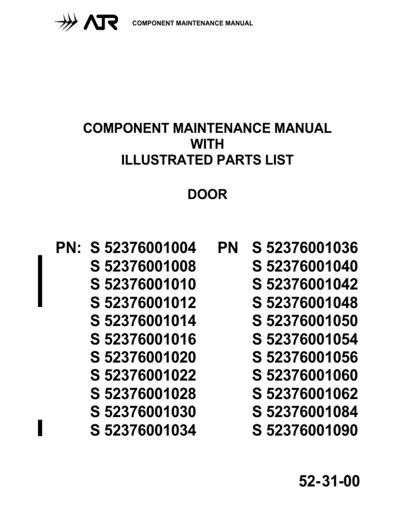 CMMM 52 31 00 Rev34 Part01 | PDF