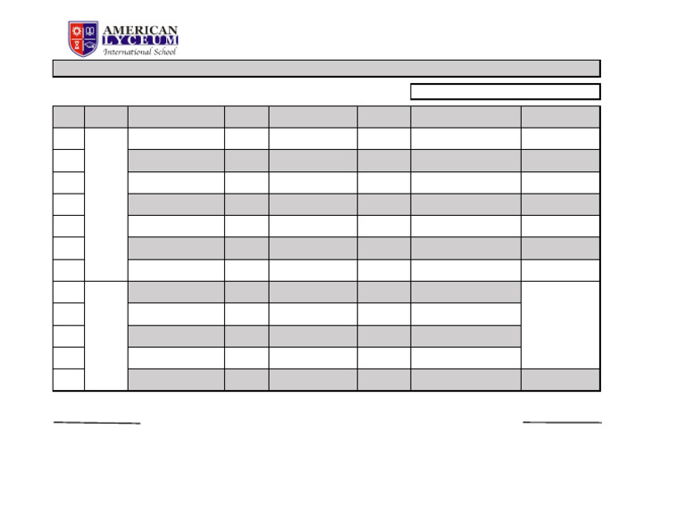 Sitting Plan | PDF