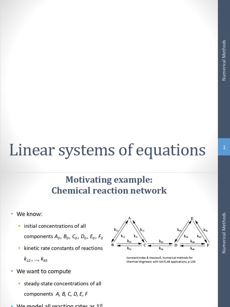 Lecture - Solving Linear Systems of Equations | PDF | Norm (Mathematics) | Matrix (Mathematics)