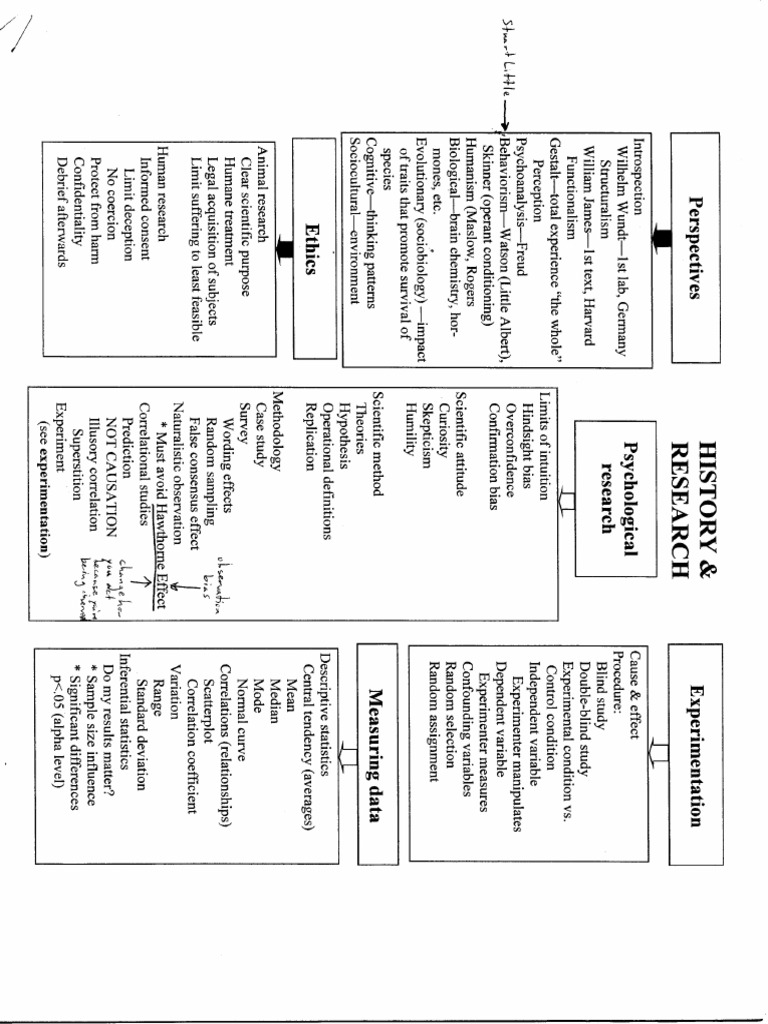 Psychology Review Sheet | PDF