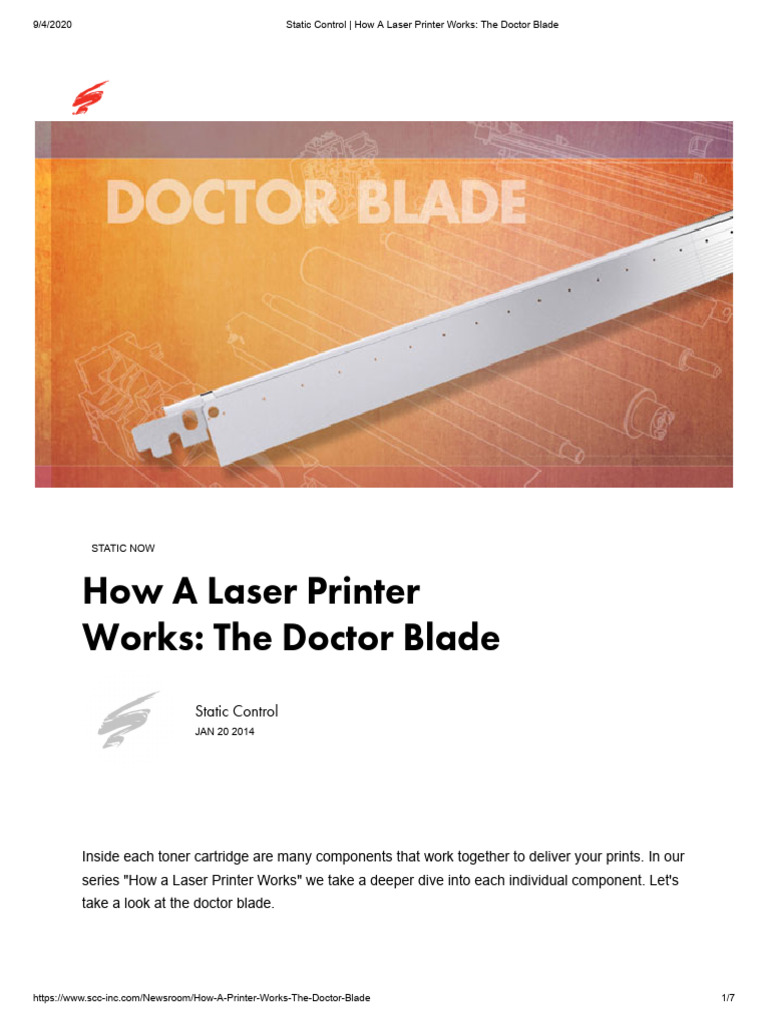 Printer Works - The Doctor Blade | PDF | Printer (Computing) | Printing