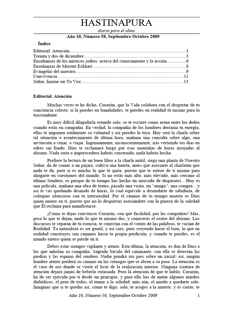 Diario 058 | PDF | Amor | Verdad