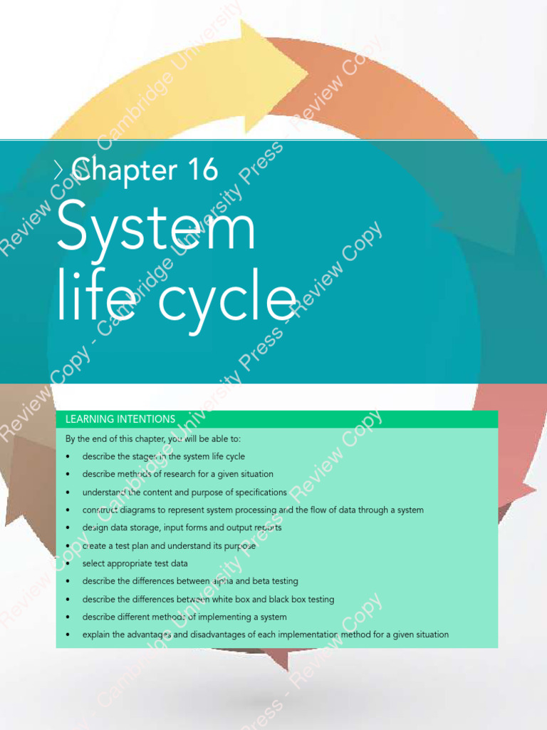 It Cambridge - System Life Cycle | PDF | Specification (Technical Standard) | Computing