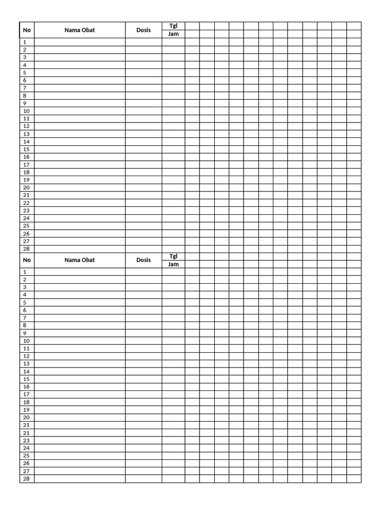 Sampling Form Injeksi Ranap | PDF