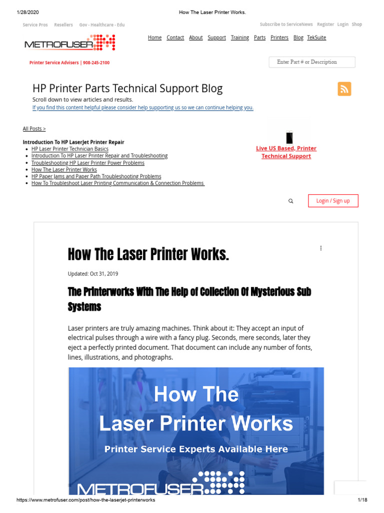 How The Laser Printer Works - Q | PDF | Photocopier | Printer (Computing)