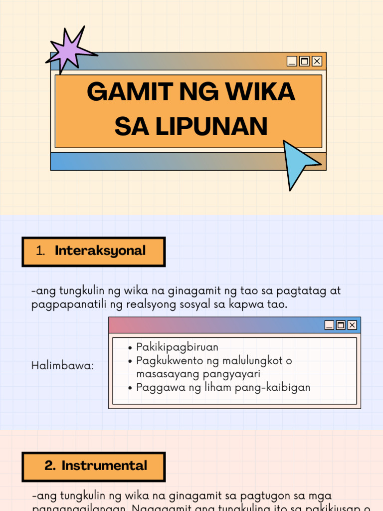 Interaksiyonal at Instrumental (Group 2) | PDF