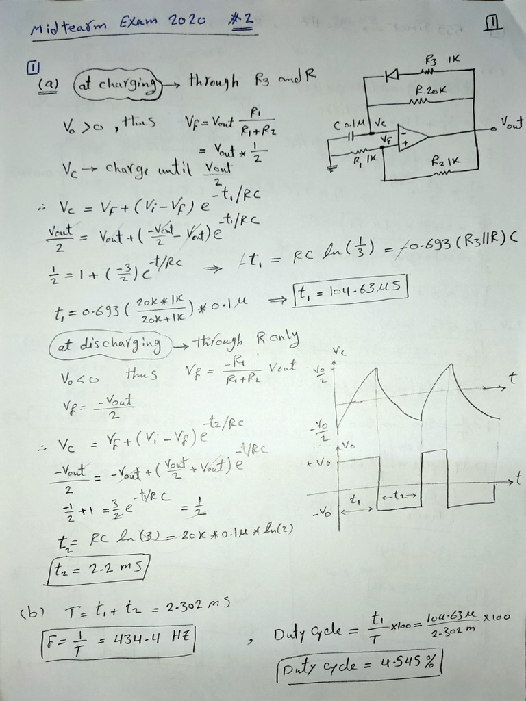 Second Midterm Exam 2020 | PDF