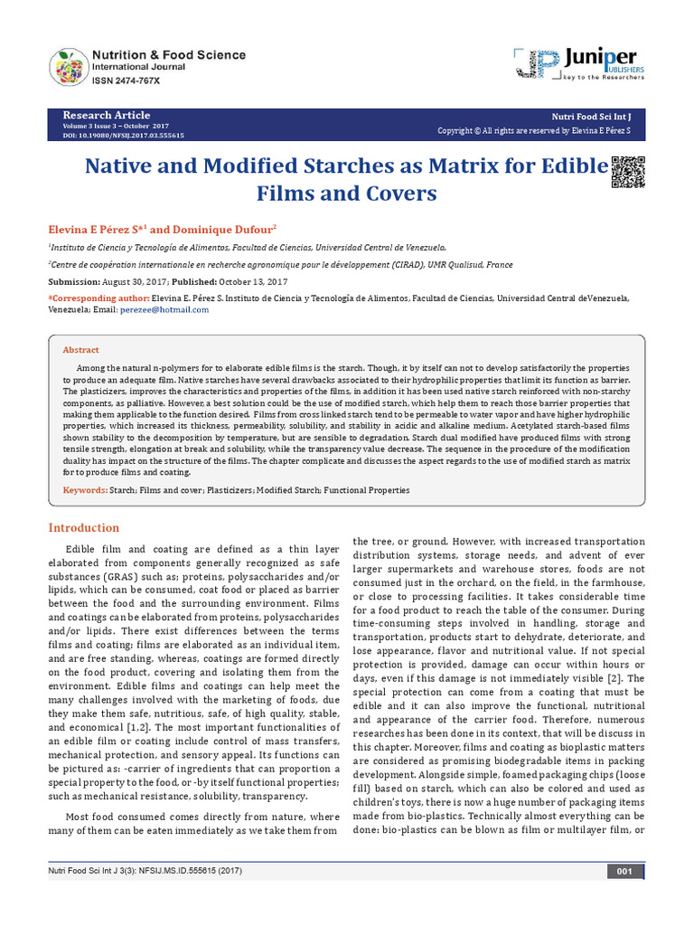 Native_and_Modified_Starches_as_Matrix_f | PDF | Starch