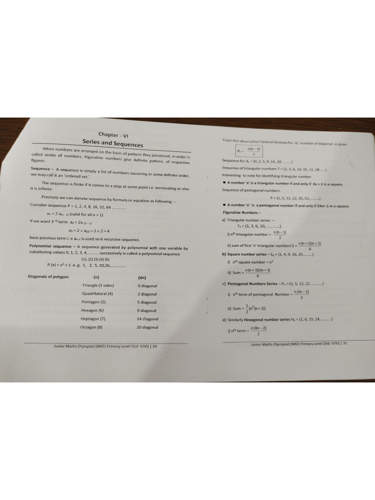 Series and Sequences Cl-5 & 6 | PDF