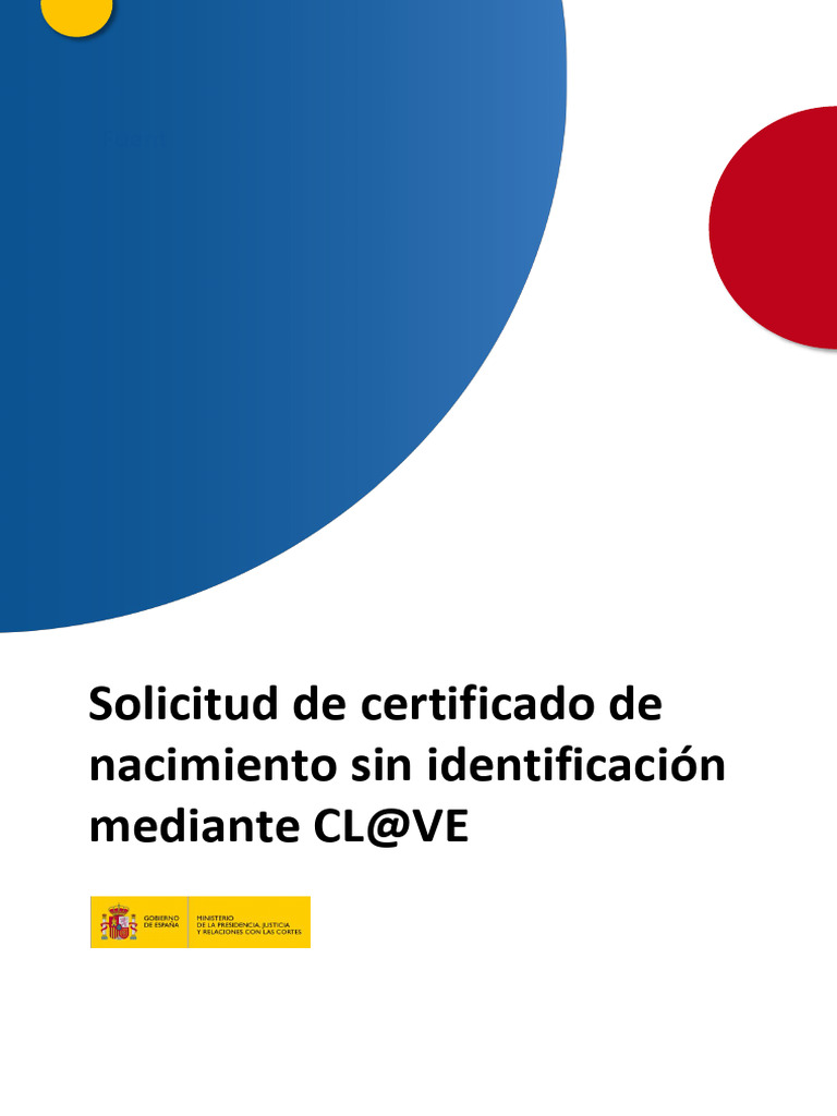 Solicitud Certificado Nacimiento Sin Identificacion | PDF | Certificado de nacimiento