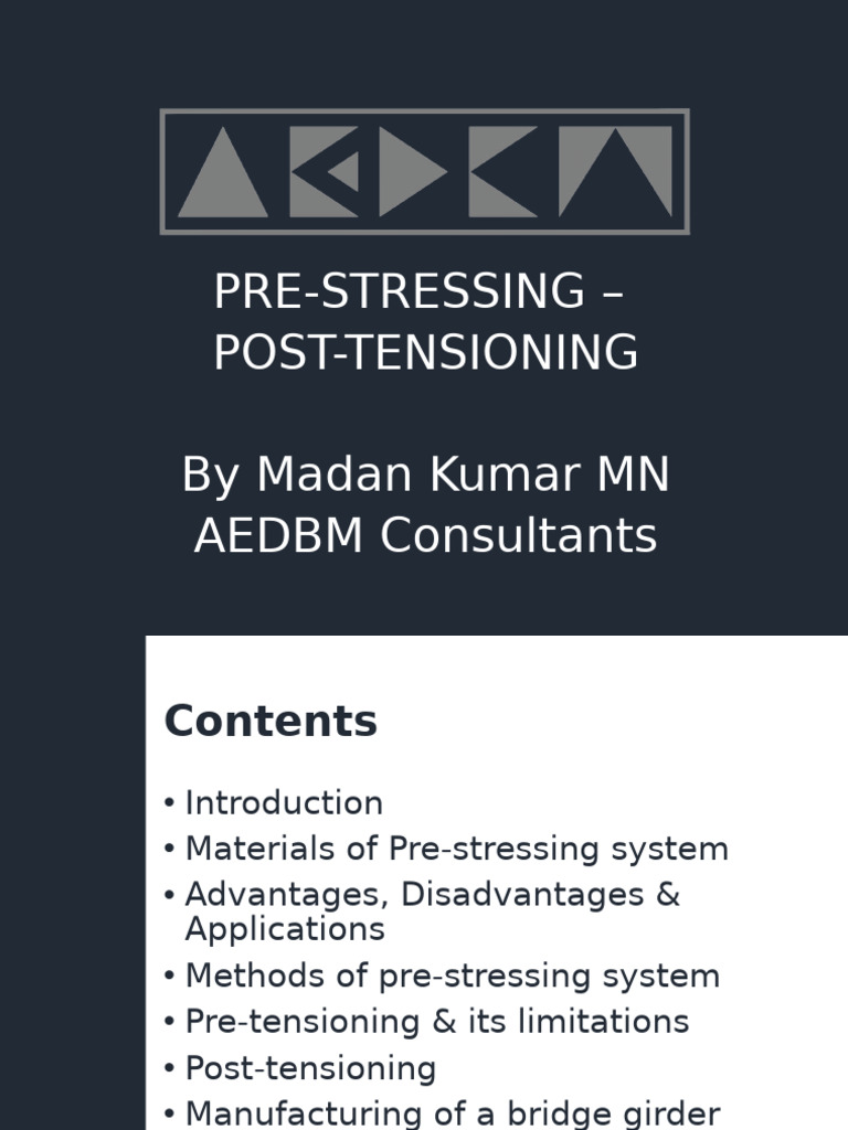 190713-Design of Prestressed Concrete (By MNM) | PDF | Prestressed Concrete | Strength Of Materials