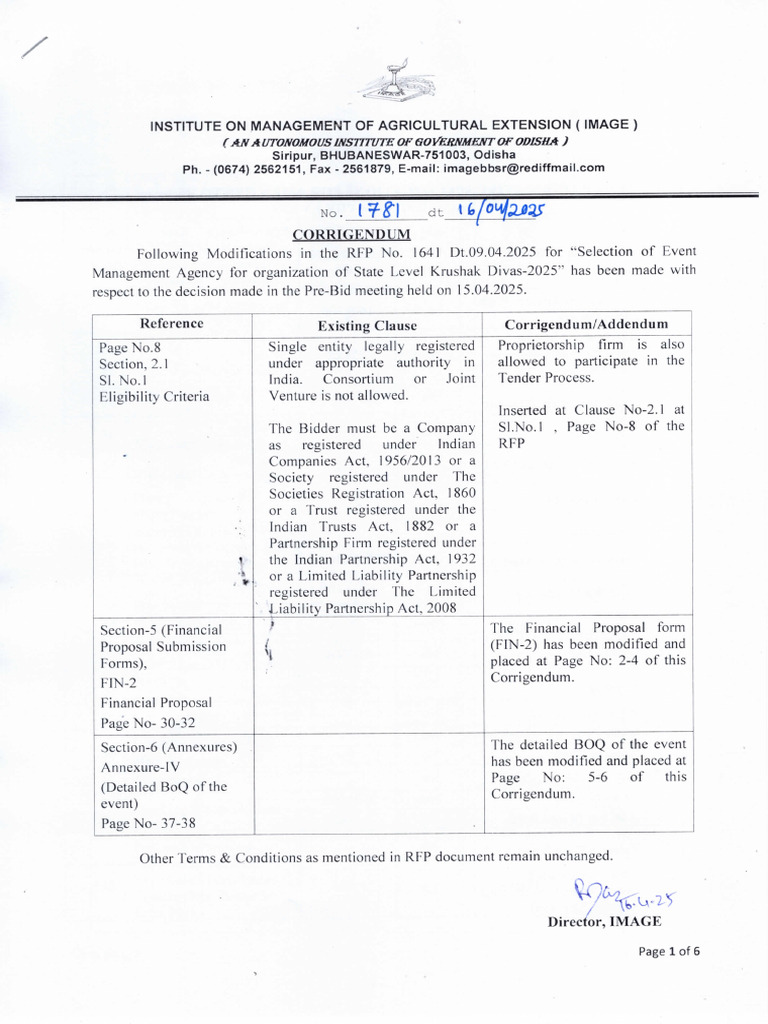 Krushak Divas Corrigendum | PDF