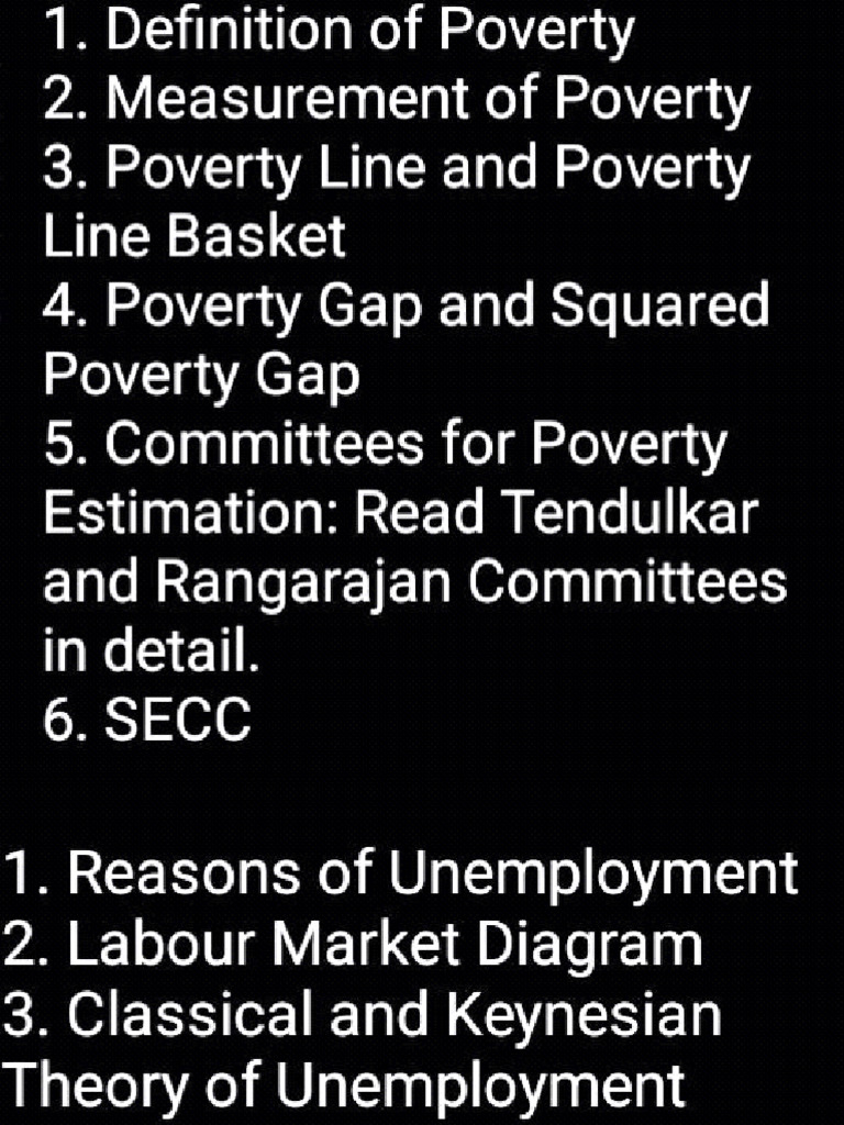 Understanding Poverty and Unemployment Factors | PDF