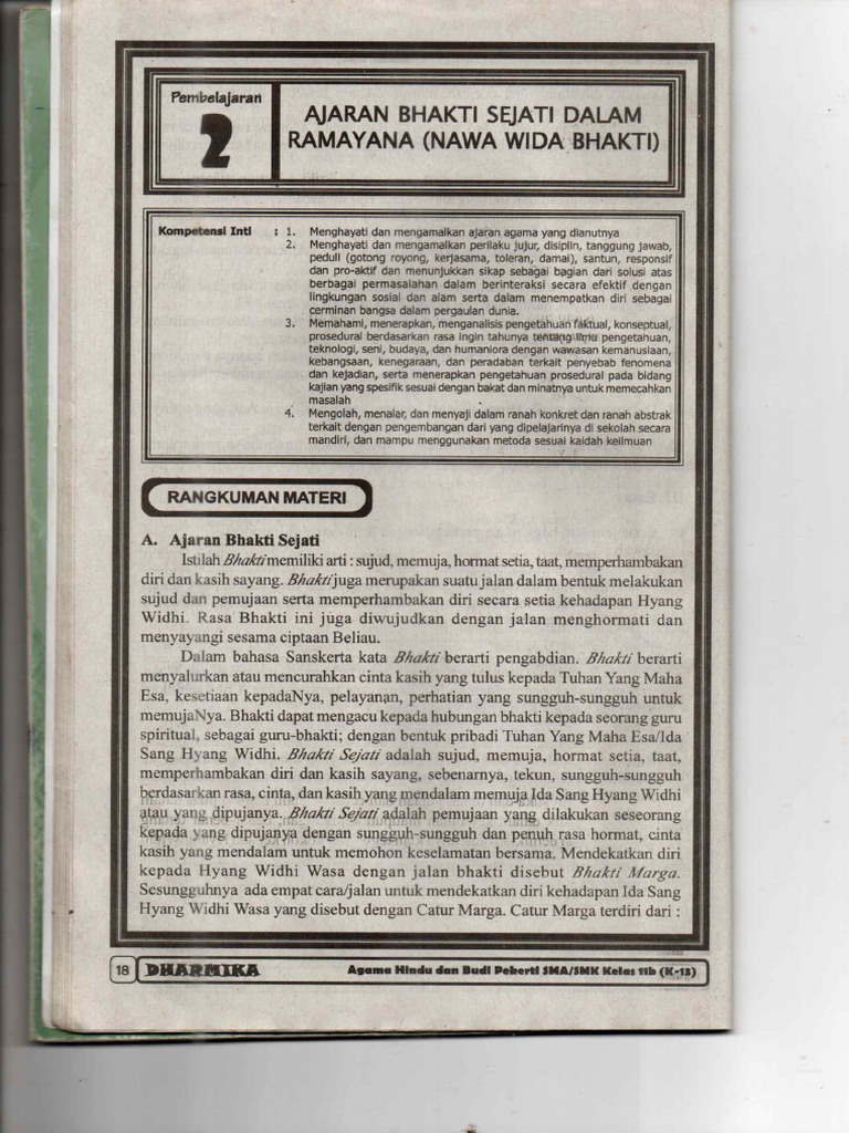 Materi Agama Nawa Wida Bhakti | PDF