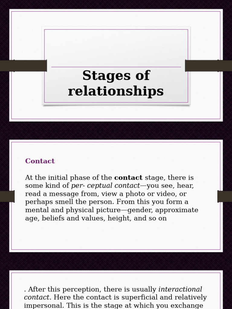 Stages of Relationship Development | PDF | Interpersonal Relationships ...