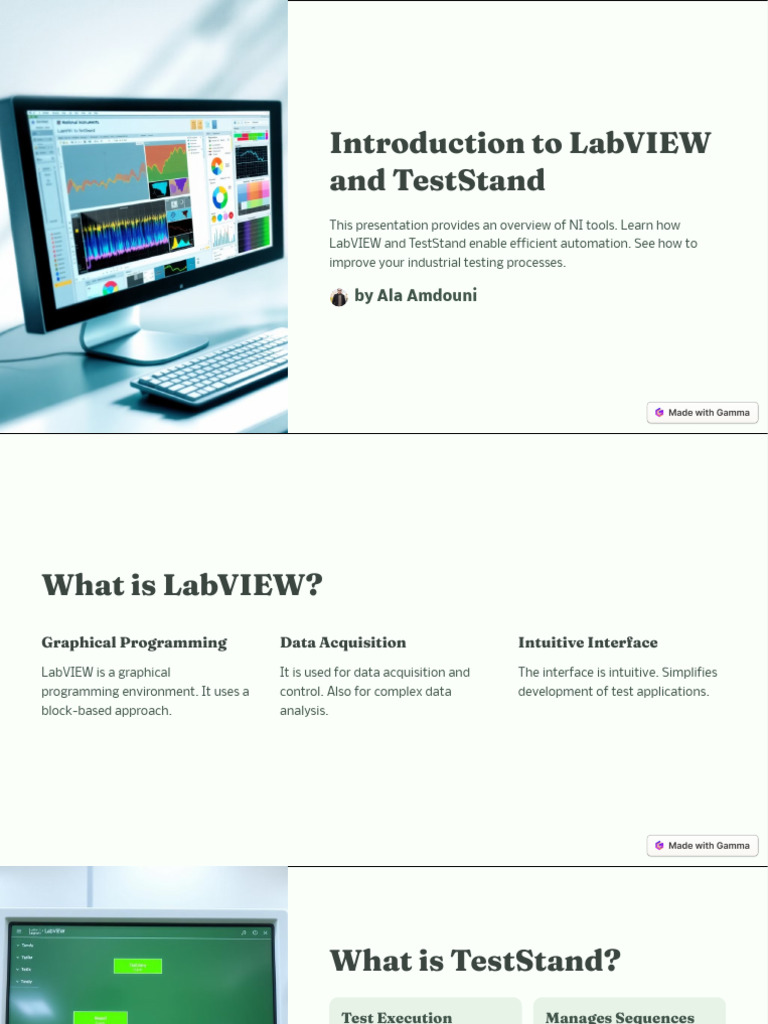 Introduction To LabVIEW and TestStand | PDF | Automation | Computer Science