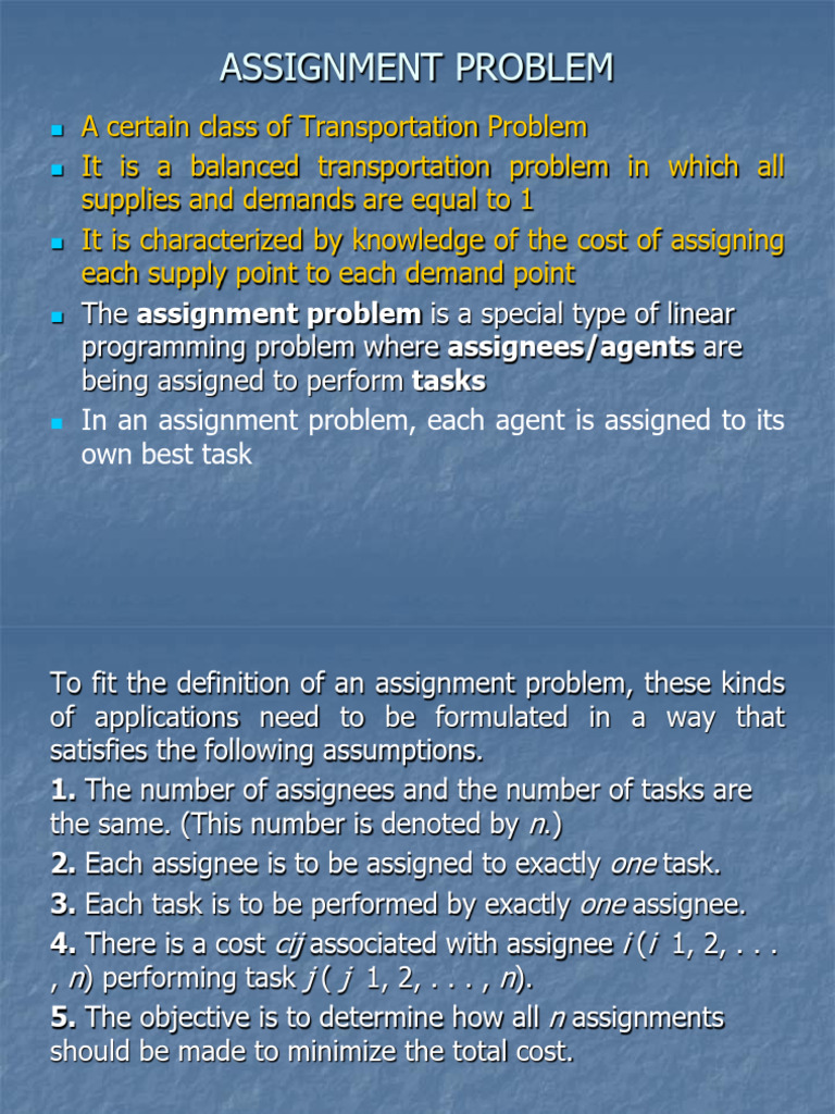 LECTURE Assignment Tranship 24may 1jun24 | PDF | Linear Programming | Mathematical Optimization