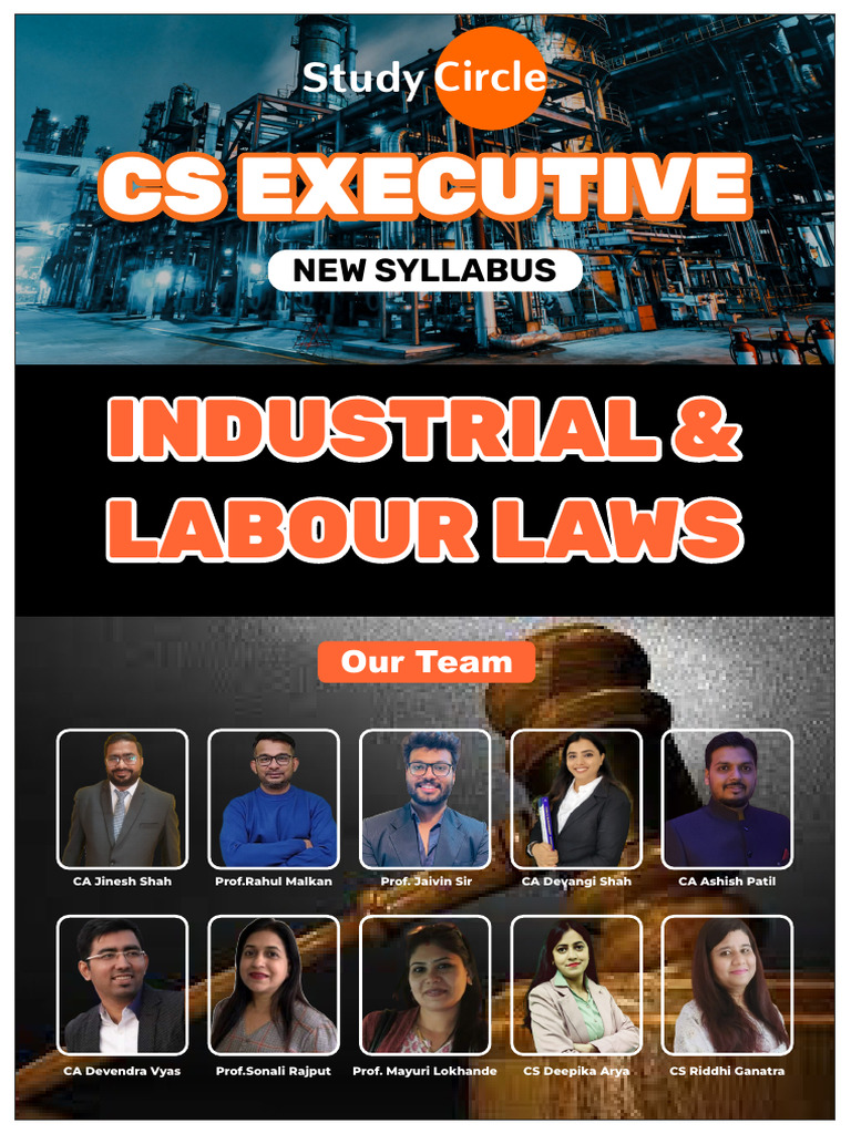 CS Executive Industrial & Labour Laws Guide | PDF | Labour Law | Employment