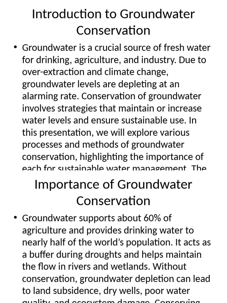 Groundwater Conservation Strategies | PDF | Groundwater | Irrigation