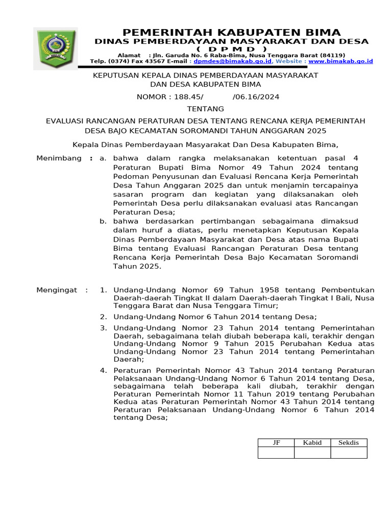 SK EV RKPDes 2025 Acc - Mpuri | PDF