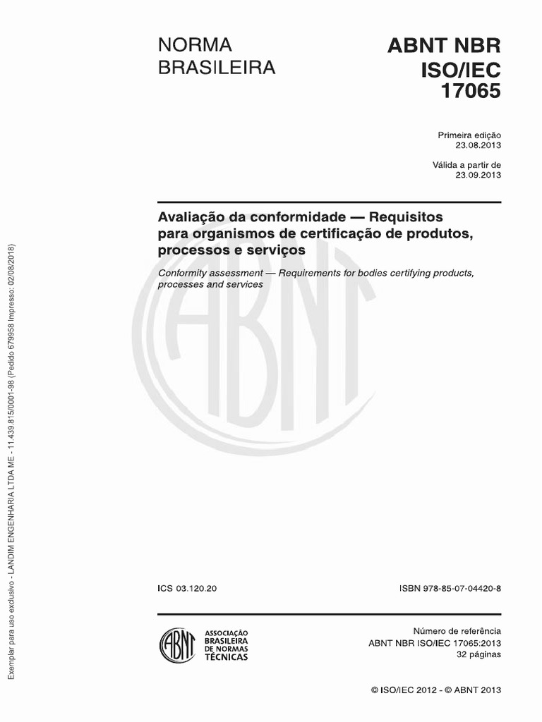Iso-Iec 17065 - 2013 | PDF