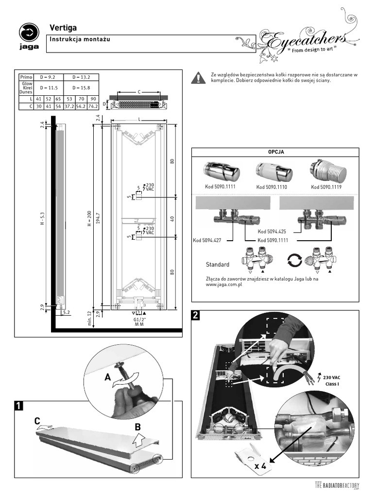 Vertiga Instrukcja Montazu | PDF