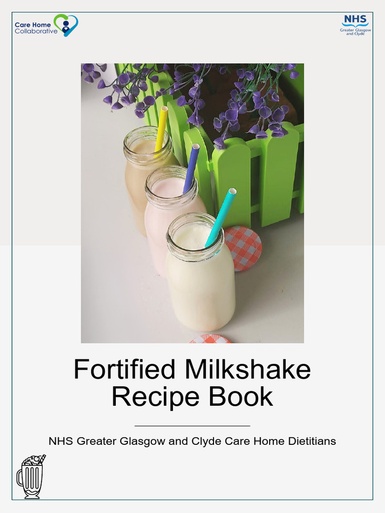 Fortified Milkshake Recipes Guide | PDF | Milkshake | Milk