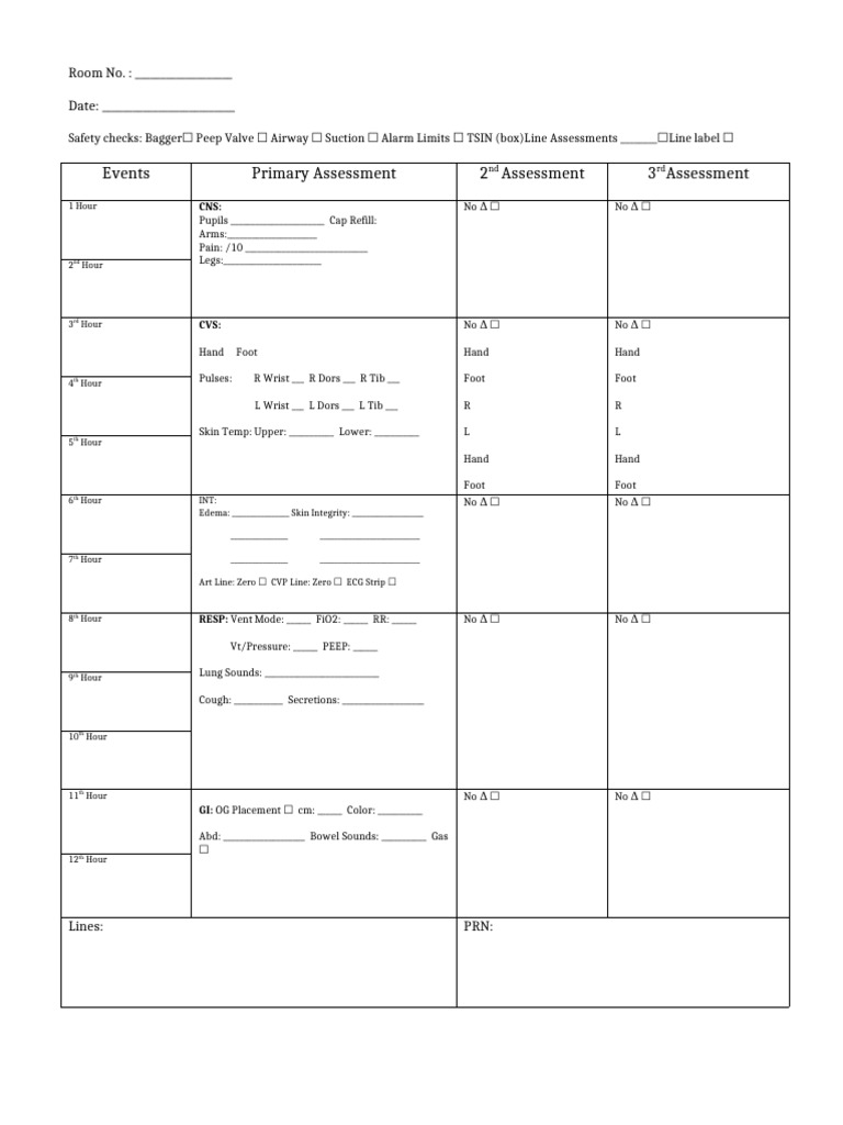 Initial - Assessment - Form Final | PDF | Pulmonology | Respiratory System
