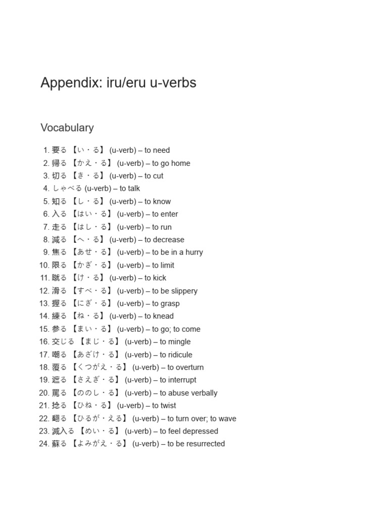 Verb Basics - Learn Japanese | PDF
