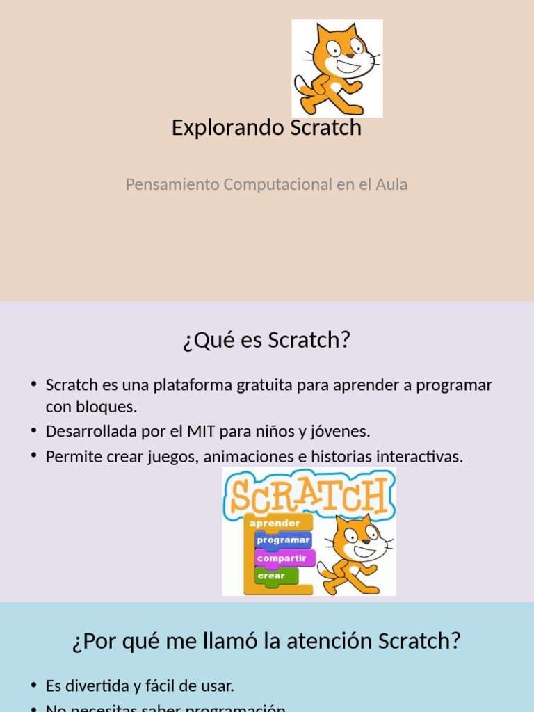 Scratch: Aprendizaje Divertido de Programación | PDF