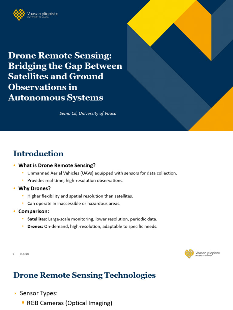 Drones and Remote Sensing - Sema | PDF | Unmanned Aerial Vehicle | Remote Sensing