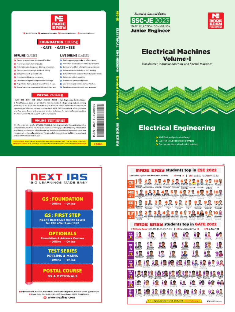Electrical Machines Vol 1 TH | PDF