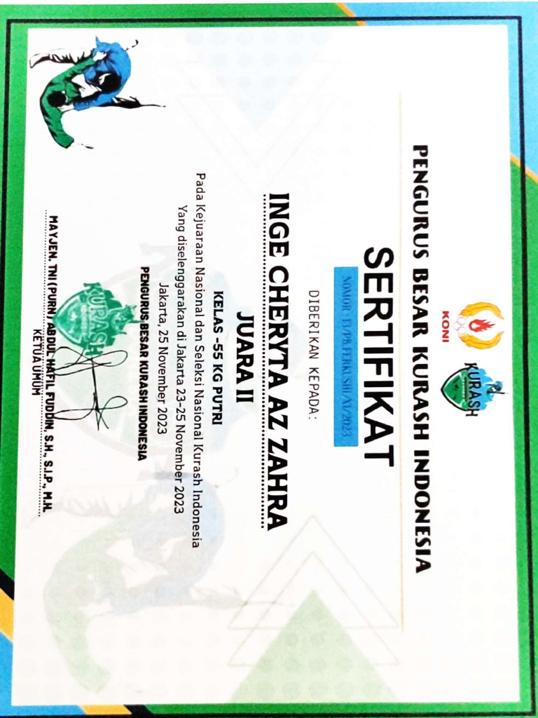 Kurash Championship Award 1 Compressed | PDF