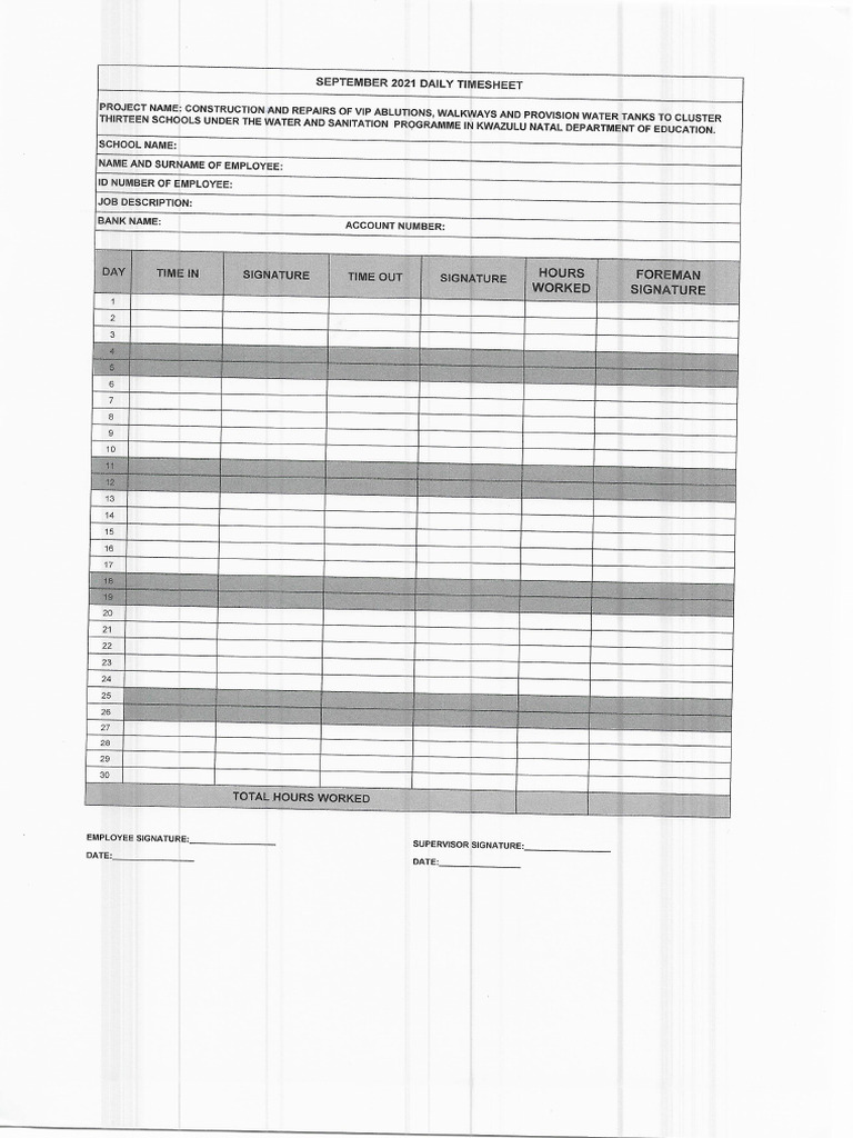 Timesheets | PDF