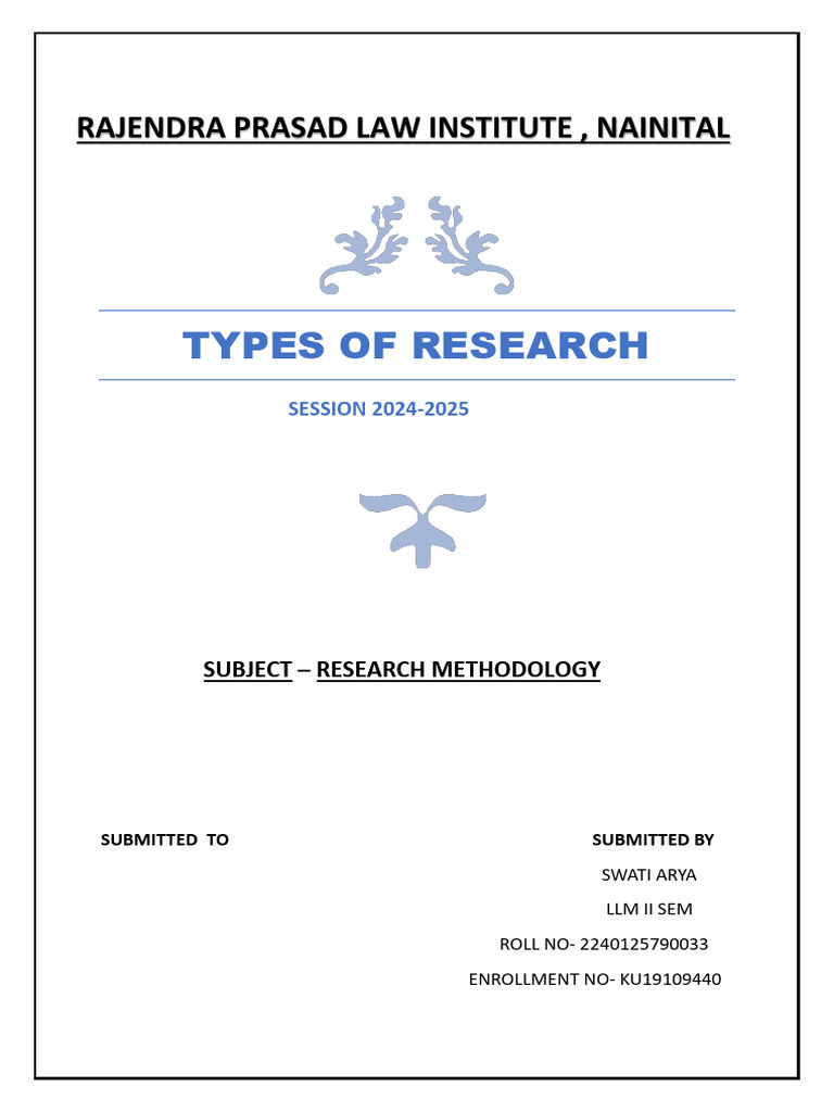 Research Methodology Assignment | PDF | Methodology | Experiment