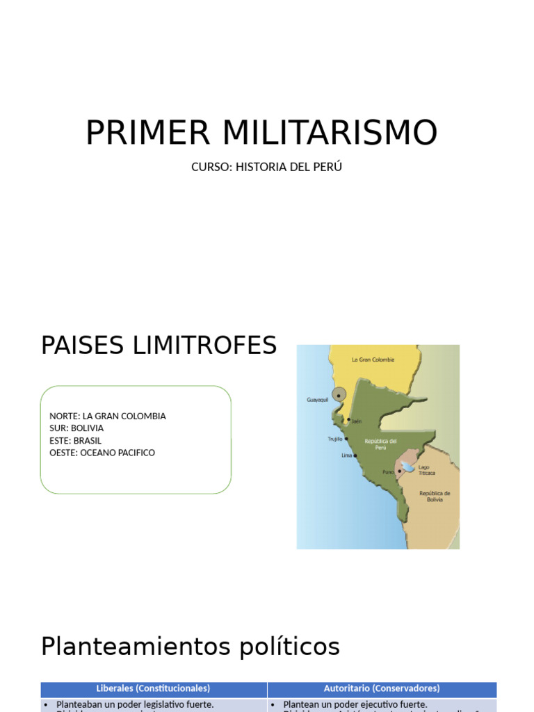 Primer Militarismo | PDF